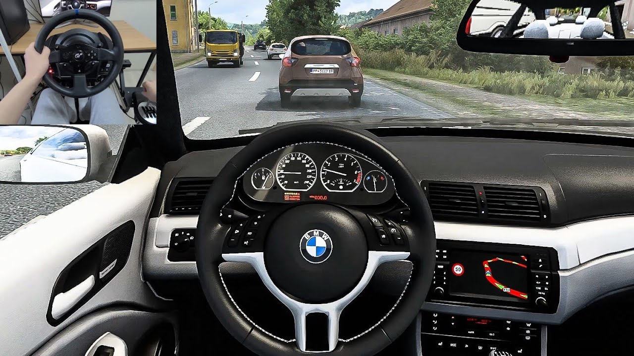 Euro Truck Simulator 2 - BMW 3 Series E46 [Steering Wheel Gameplay ...