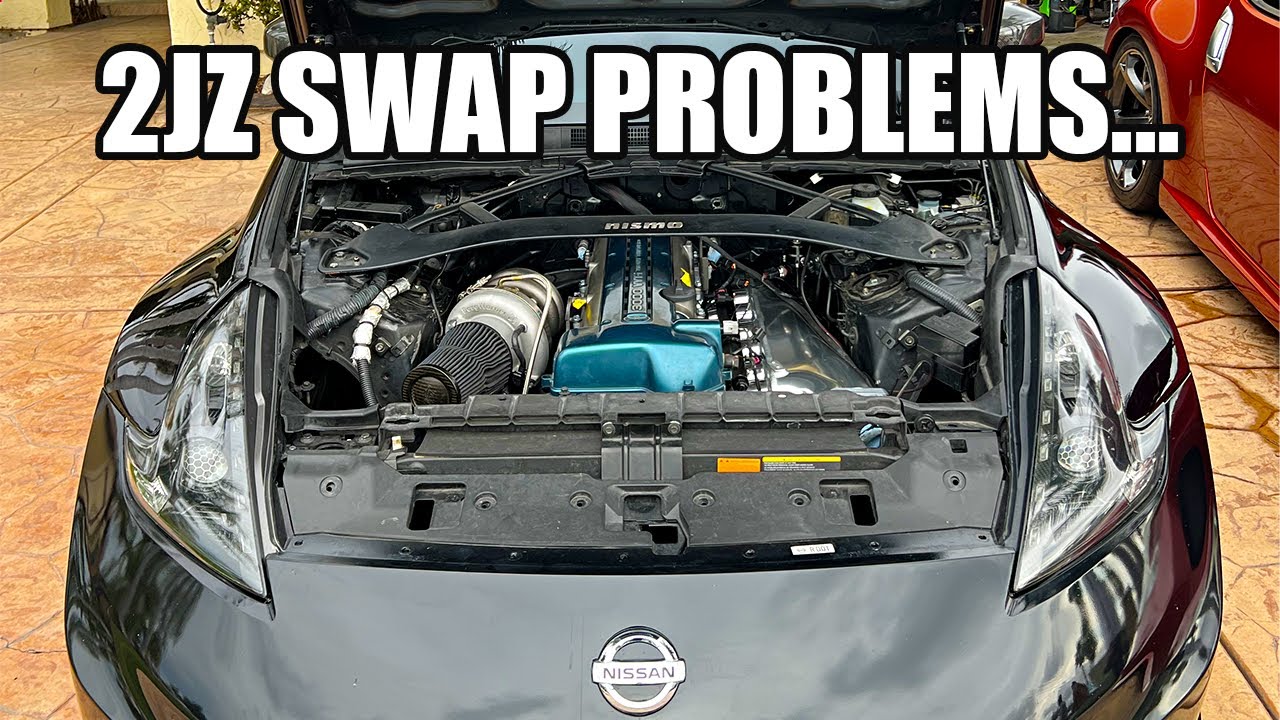 the WORST part about engine swaps.. | 2JZ 370Z NISMO. - YouTube