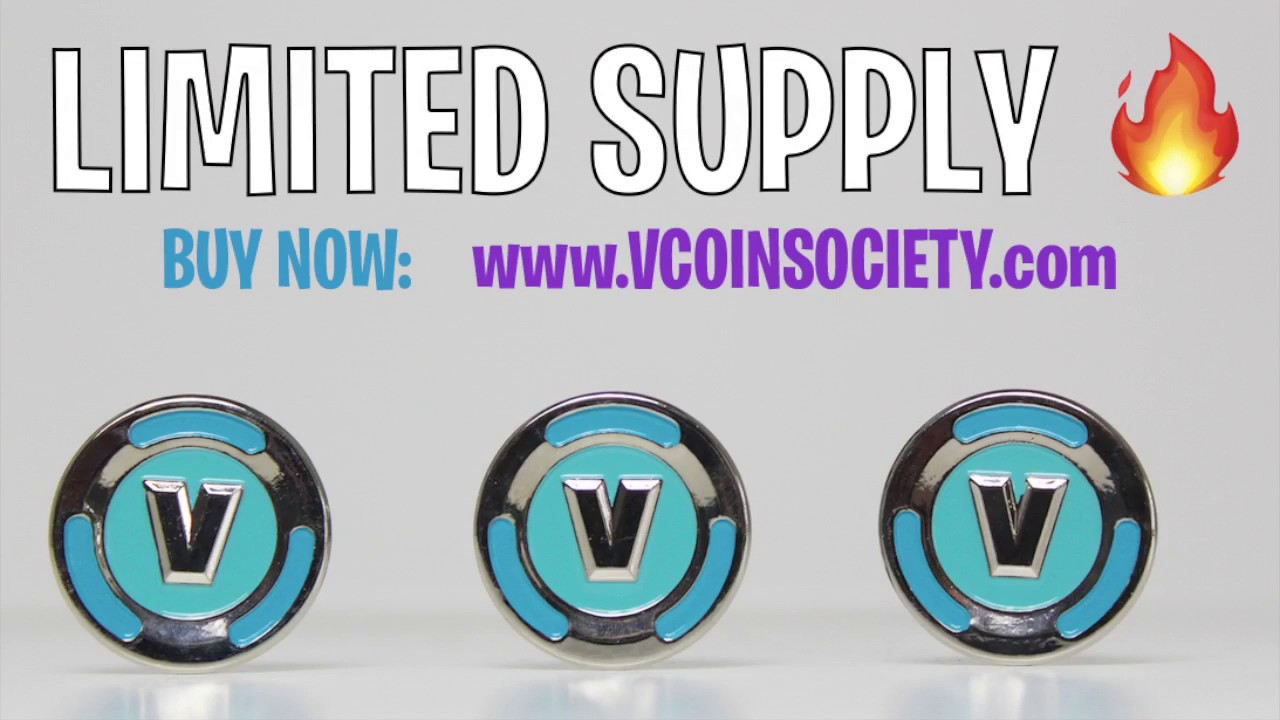 FORTNITE REAL V-BUCK COINS - YouTube