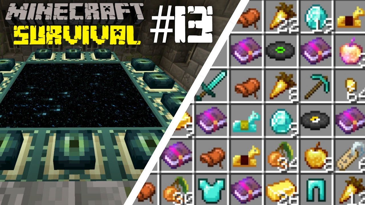 I Found End Portal || Exploring Stronghold || Ep-13 || Minecraft PE ...