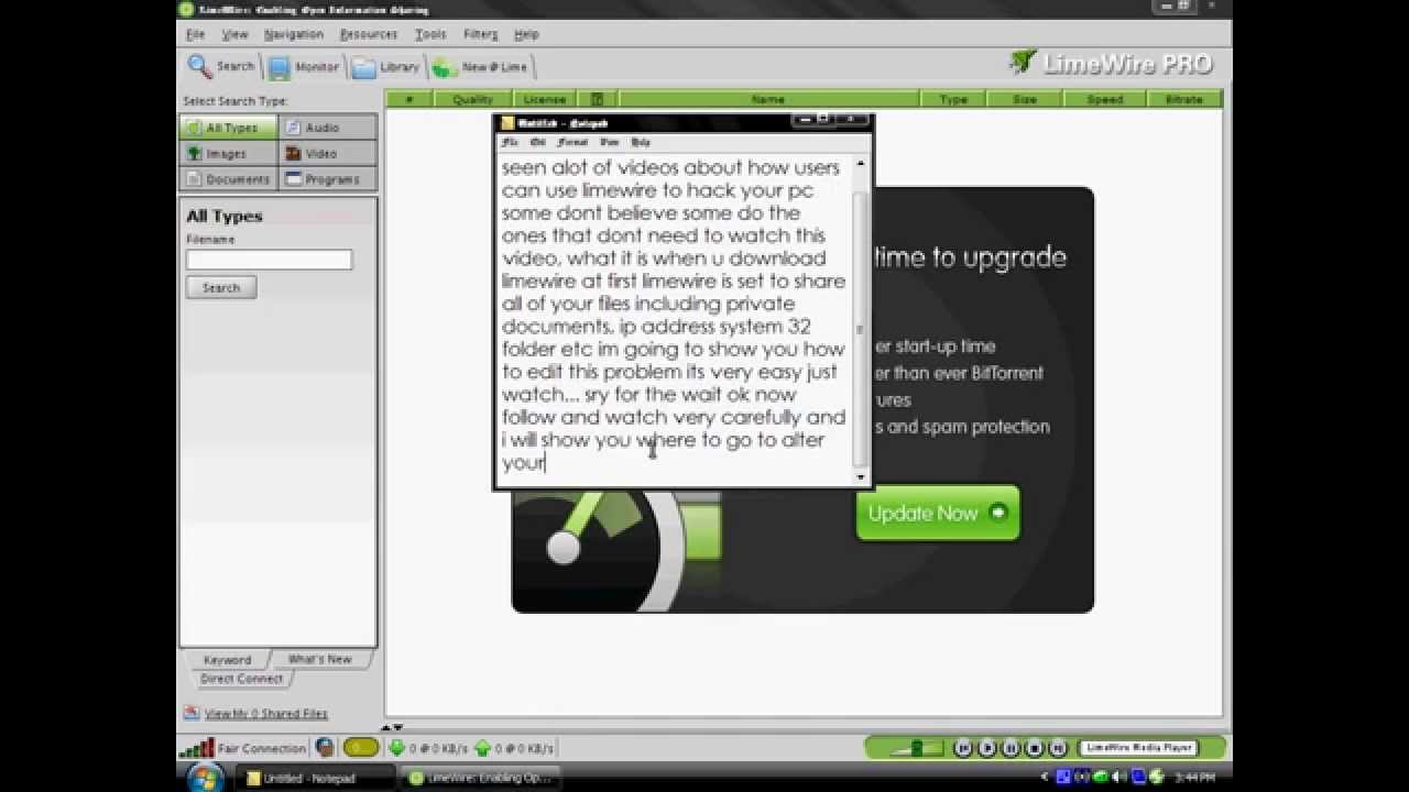 How To Make Limewire Safe - YouTube