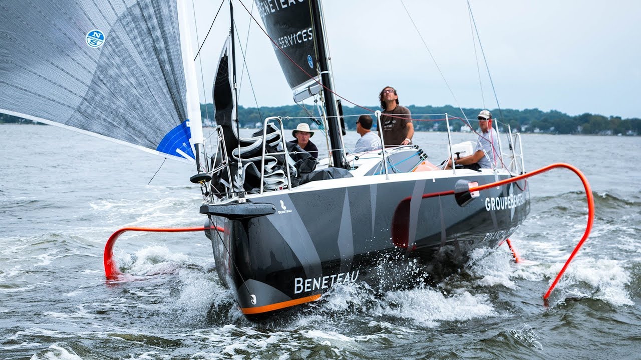 Beneteau Figaro 3 North American Debut in Annapolis [Drone Video] - YouTube