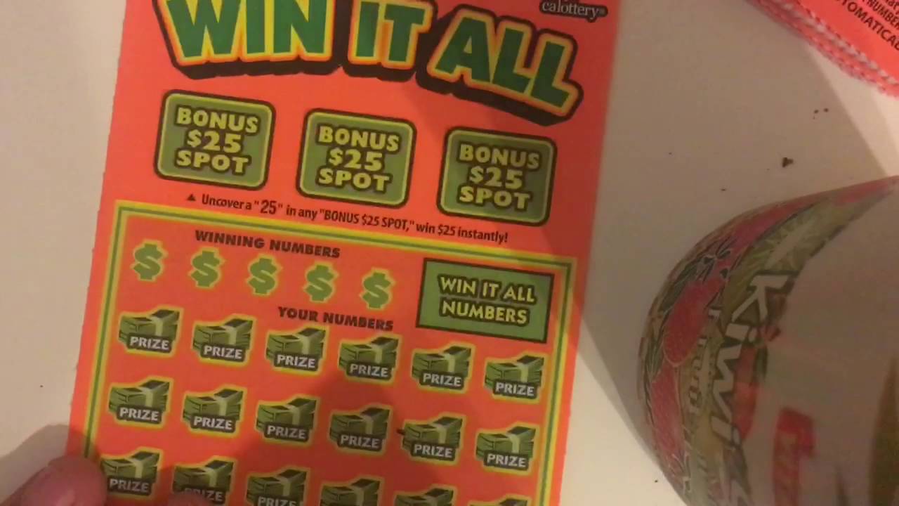 Win it all California lottery instant scratch off's - YouTube
