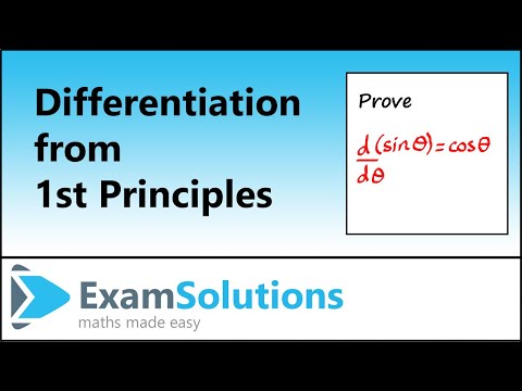 How to differentiate Sin θ from first principles | ExamSolutions - YouTube