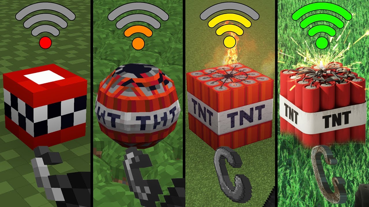 tnt with different Wi-Fi in Minecraft - YouTube