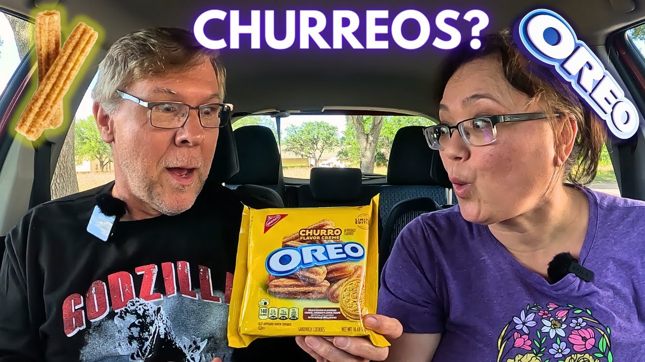 OREOs Churro Flavor Creme Cookies - Best OREO Cookie Ever??? - YouTube