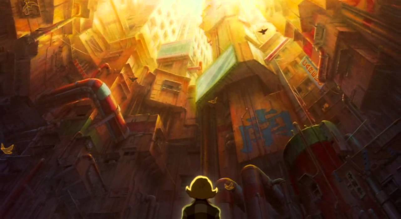 Metropolis (2001) - Tima Rooftop Scene - YouTube