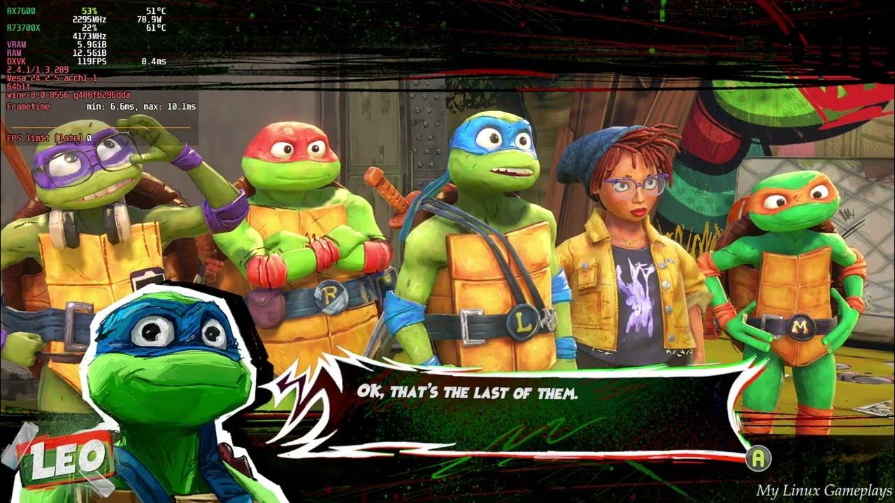 Teenage Mutant Ninja Turtles: Mutants Unleashed 2024 | Gameplay Linux ...