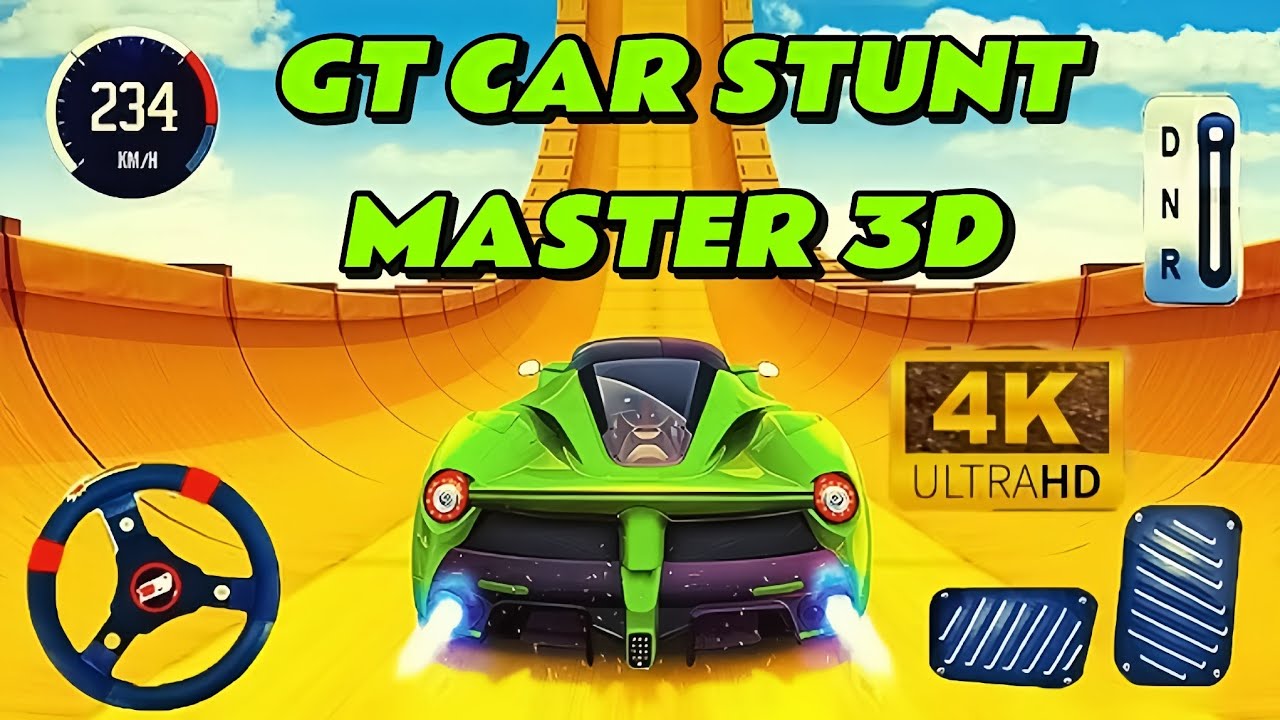 GT CAR STUNT MASTER 3D ANDROID GAMEPLAY 😍 #gtcarstunts # ...