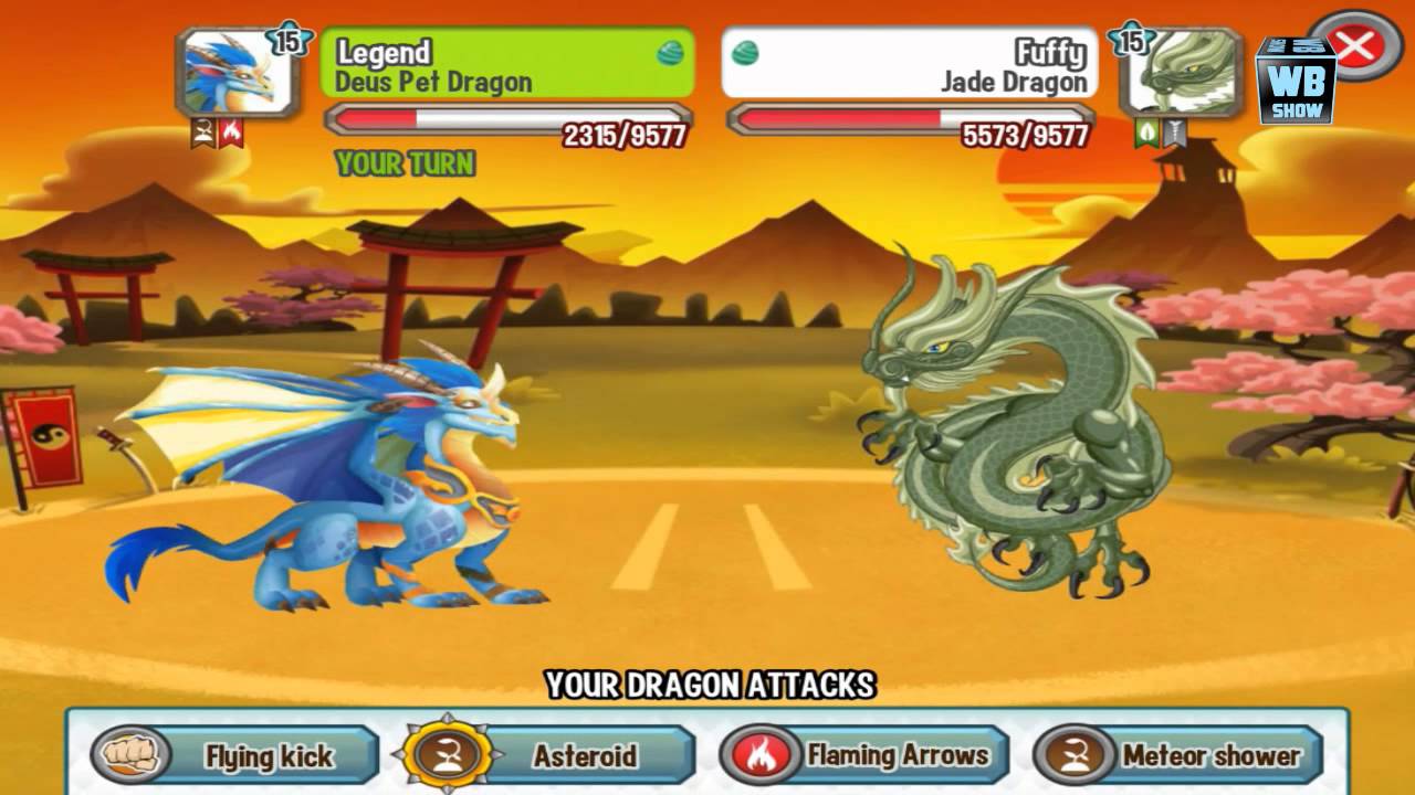 Dragon City: Japanese Island Dojo Battle 1 [JADE Dragon] - YouTube
