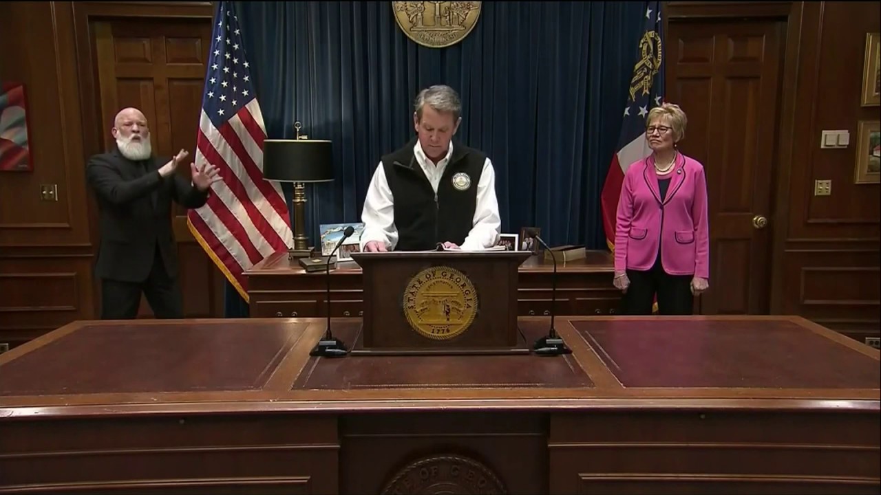 WATCH: Georgia Gov. Kemp holds news conference on novel coronavirus ...