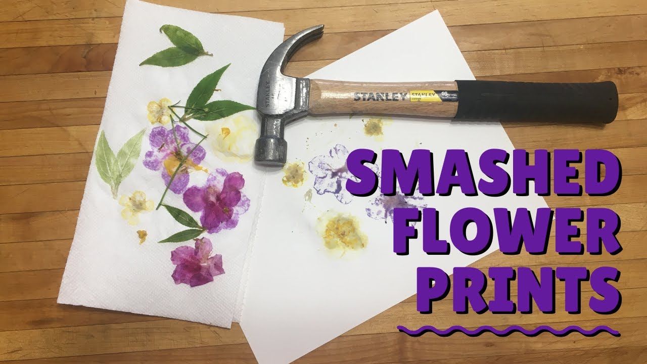 Teen Thursday: Smashed Flower Prints - YouTube