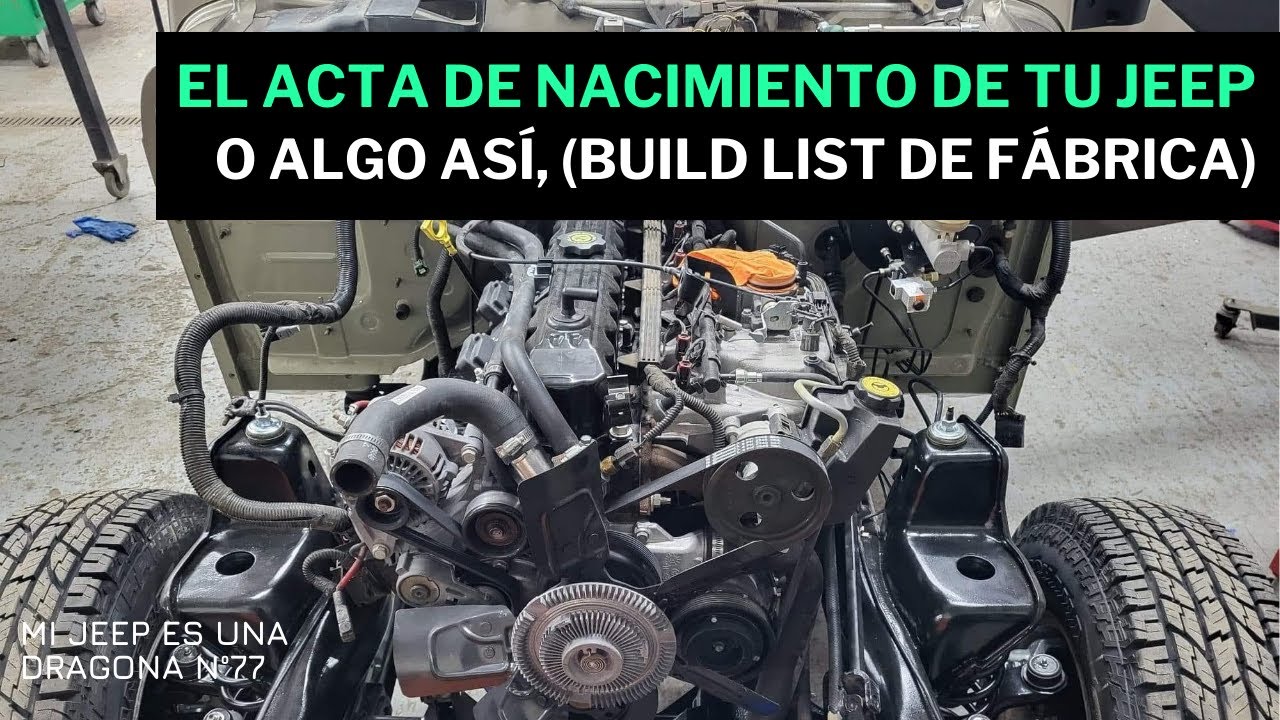 Cómo saber qué motor, transmisión, transfer o ejes trae mi Jeep de ...