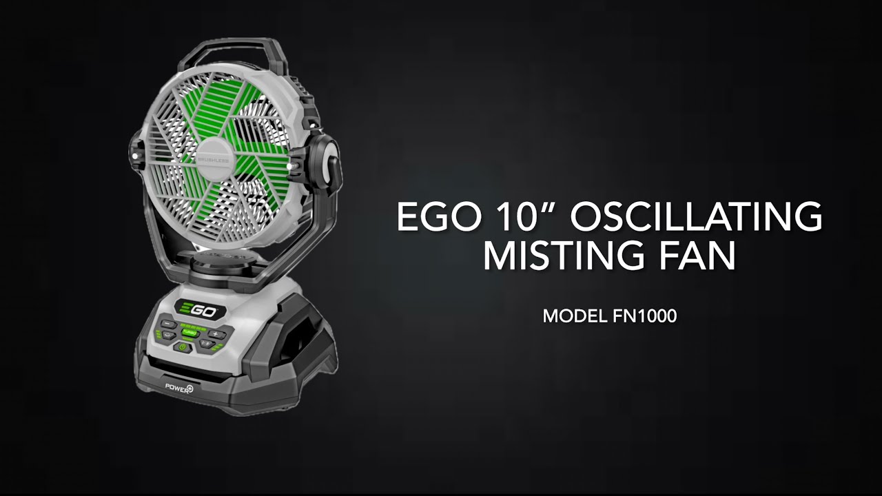 EGO 10” Oscillating Misting Fan Unboxing, Overview, & Thoughts - New ...