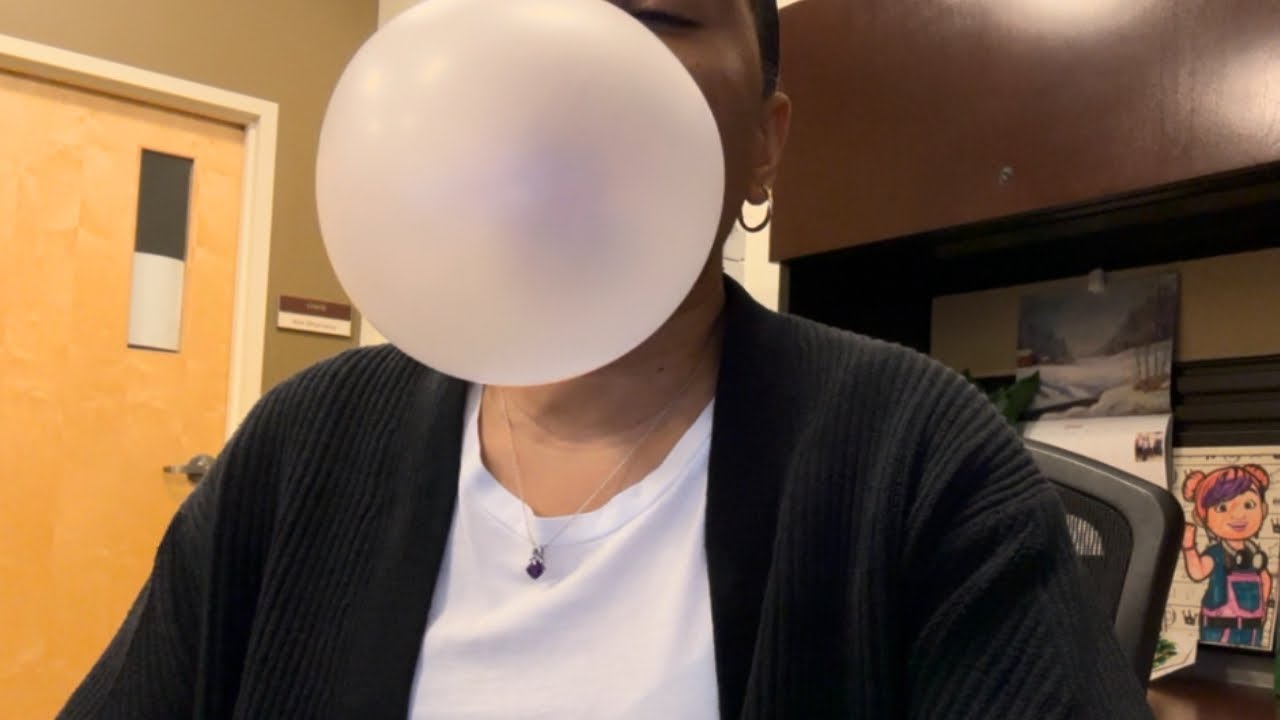 ASMR Popping Gum Sounds #asmr - YouTube