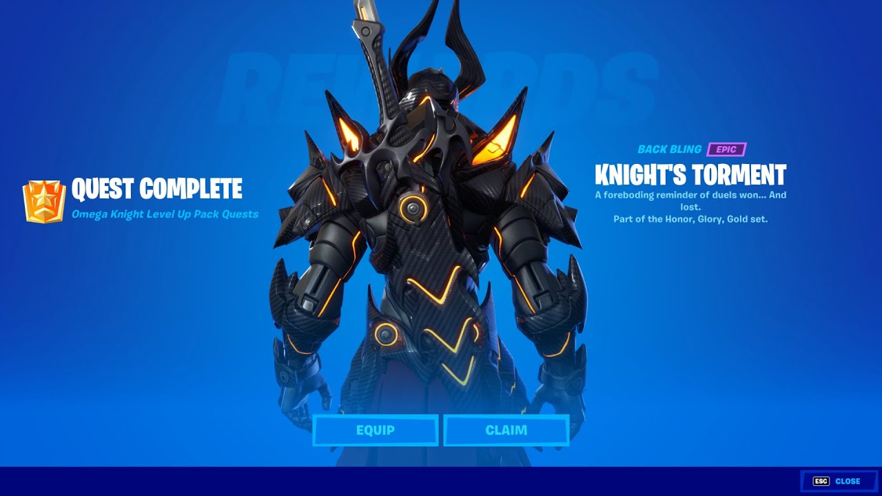Fortnite All 7 Omega Knight Quests Level Up Tokens Locations Guide ...
