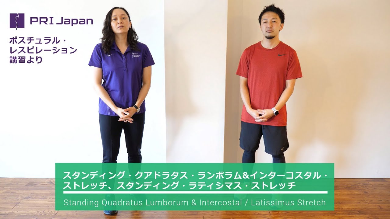 Ex10&11. Standing Quadratus Lumborum & Intercostal Stretch, Standing ...