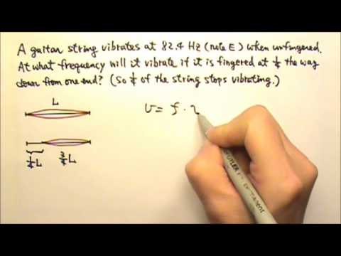 AP Physics 2: Waves 12: Standing Wave on a String: Fingering a String ...