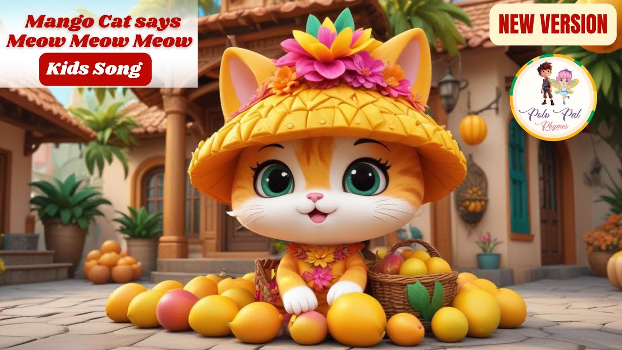 🐱 Watch How Mango Cat Says Meow Meow Meow 🎶 | New Version | Polo Pal ...