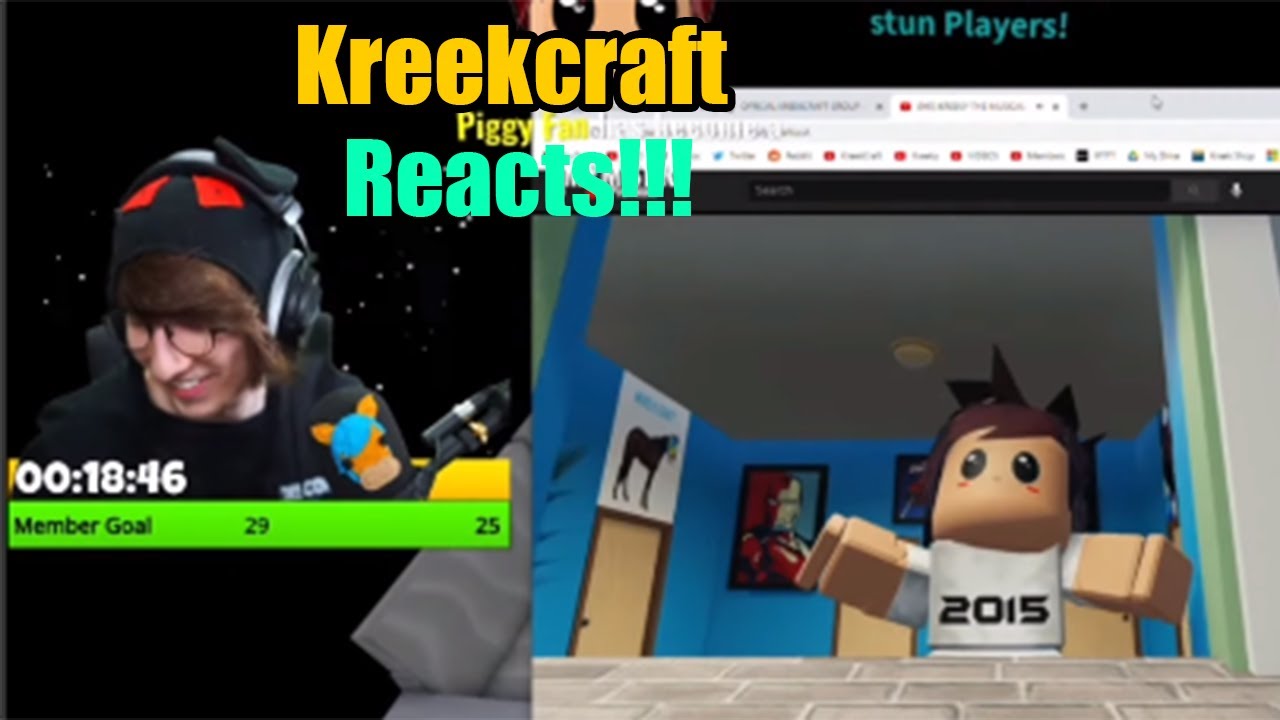 KreekCraft Reacts to KREEKY THE MUSICAL! - YouTube