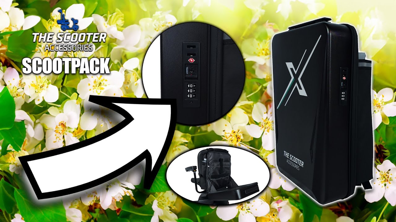 SECURE YOUR BELONGINGS | ScootPack Lockable Backpack for Mobility ...