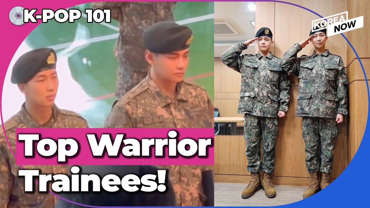 BTS' RM and V finish basic military training as exemplary trainees ...