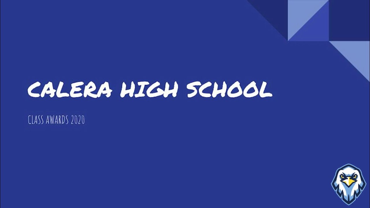 Calera High 2020 Awards Day - YouTube