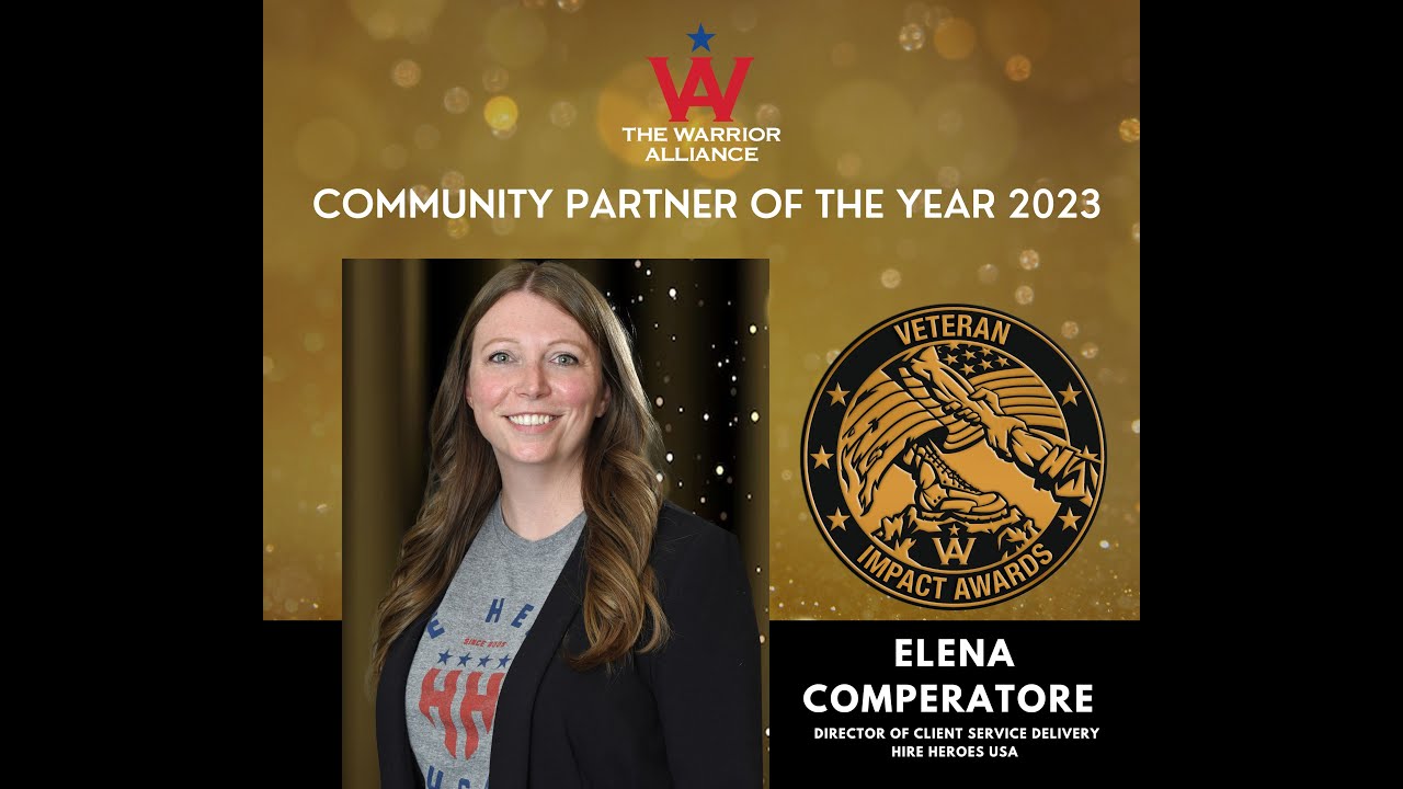 Veteran Impact Award - Elena Comperatore - YouTube