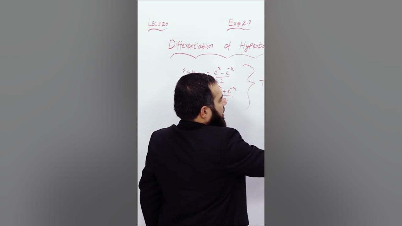 PGC Lectures-Inter Part 2-KPK Board-Mathematics-Chapter 02 - Differentiation of Hyperbolic ...