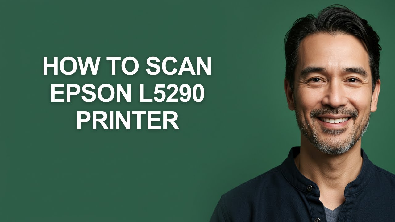 How to Scan Epson l5290 Printer - KevinHowTo - YouTube