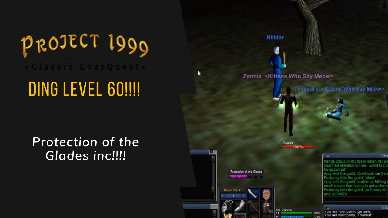 Everquest P99 - Druid: Ding Level 60!!!!! Love that POTG! - YouTube