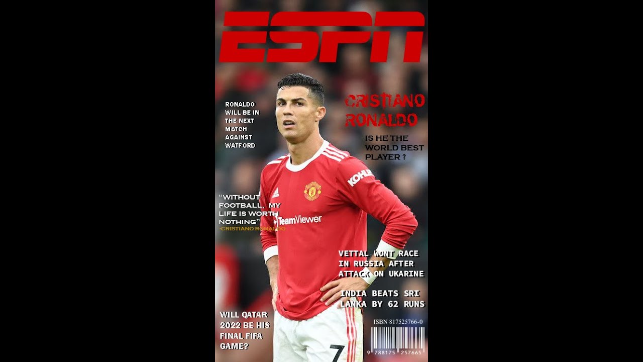 Ronaldo magazine Cover Design - YouTube