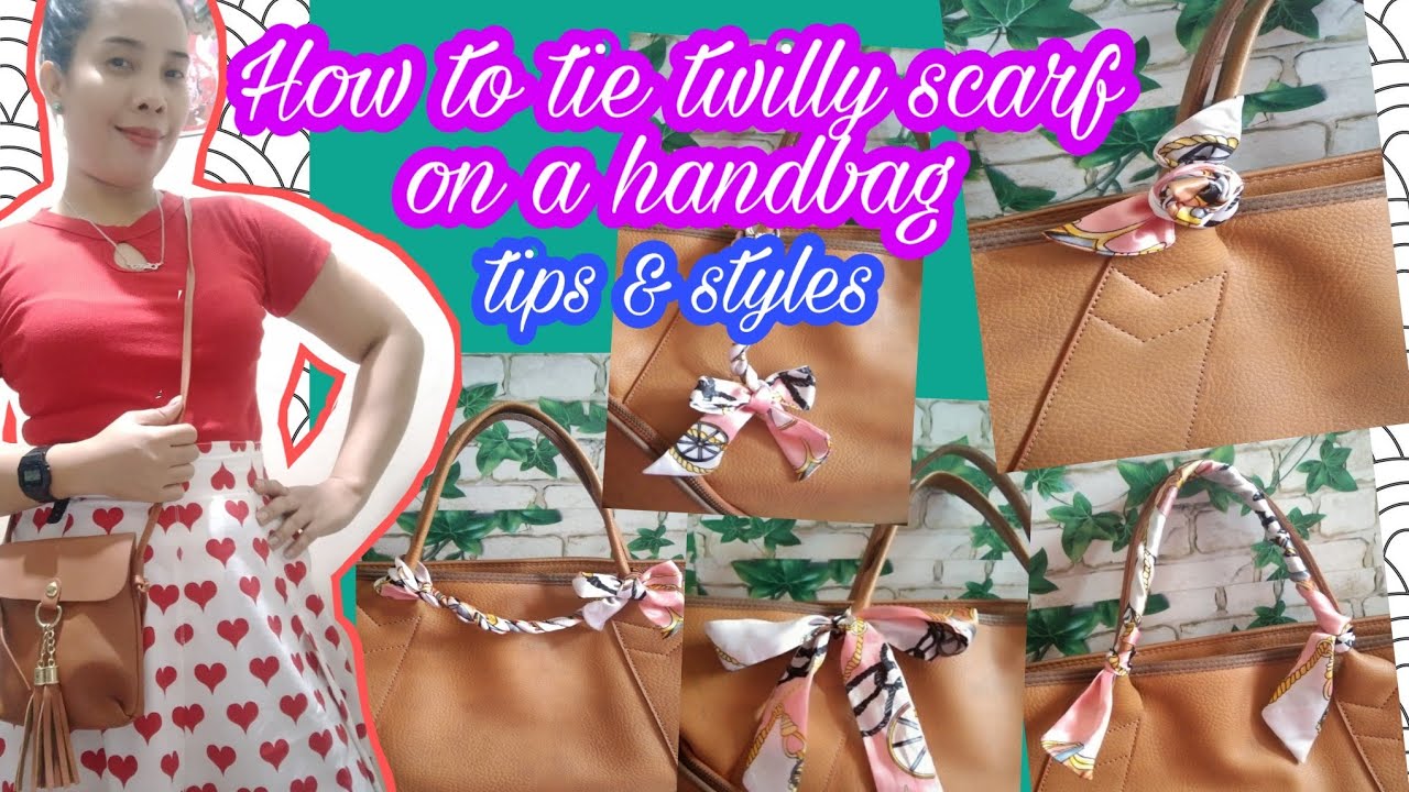 How to tie twilly scarf on a handbag / Tips & Styles - Cherry Nidea ...