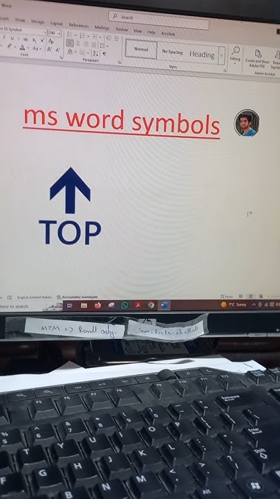 ms word symbol shortcuts key #tips #computer #mstechtricks #msword #symbol #shortvideo #tech # ...