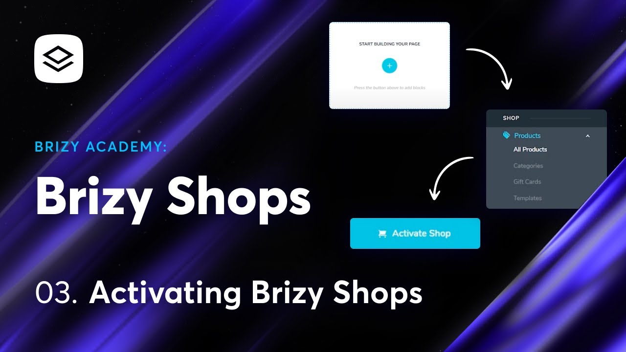 03: Activating Brizy Shops in Brizy Cloud | Brizy Academy - YouTube