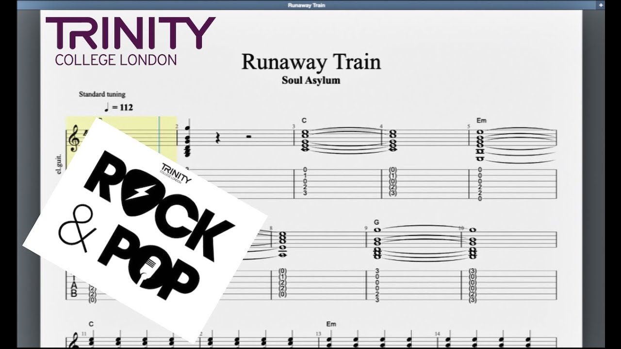 Runaway Train Trinity Initial Grade Guitar - YouTube