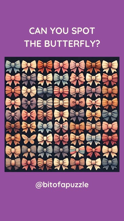 Can You Spot The Butterfly? - Daily Brain Snack - YouTube