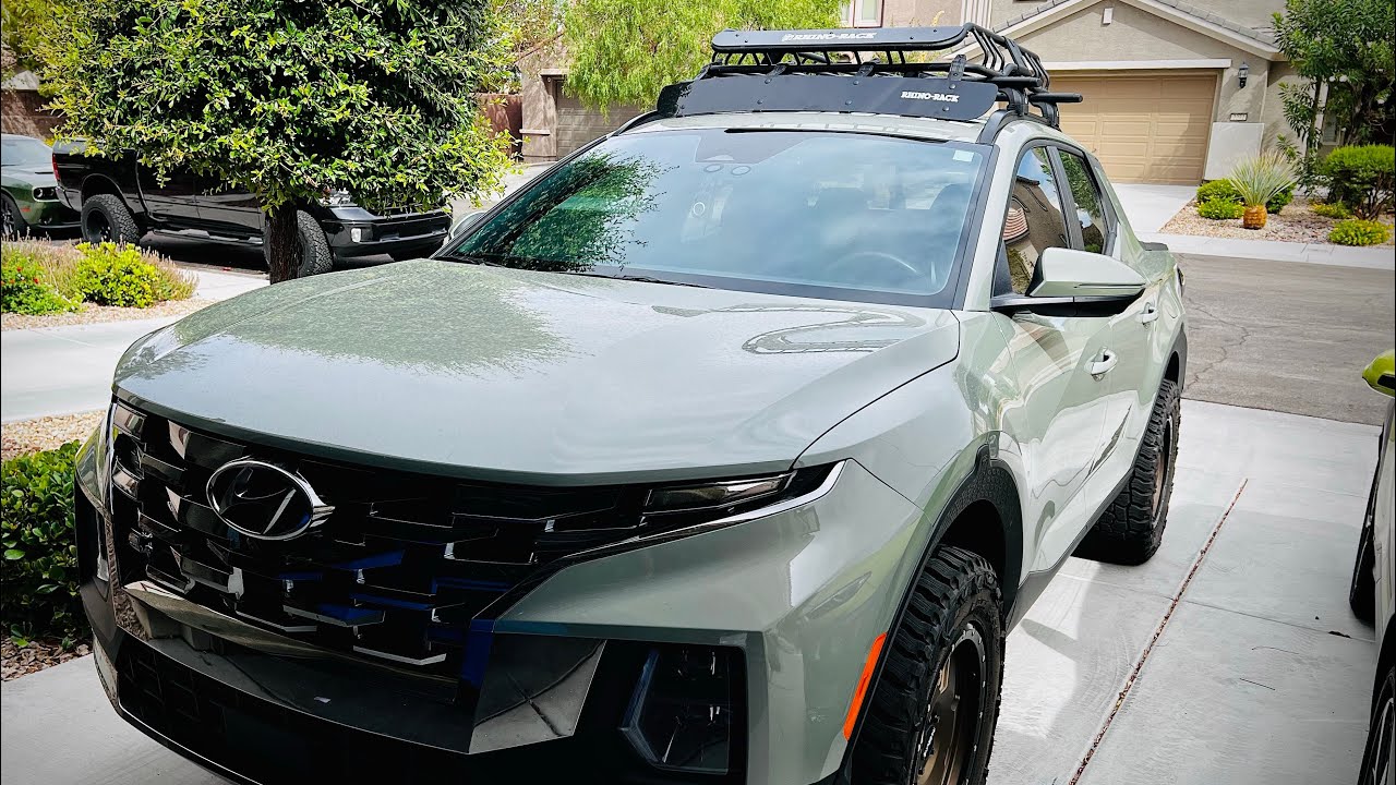 Rhino-Rack Wind Screen Install 2022 Hyundai Santa Cruz - YouTube