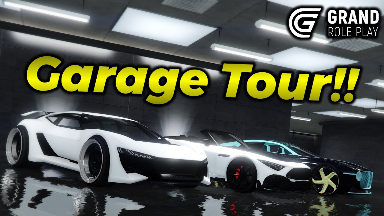 Tour of My Garage in Grand RP!! | Multi-Million Dollar Cars - YouTube