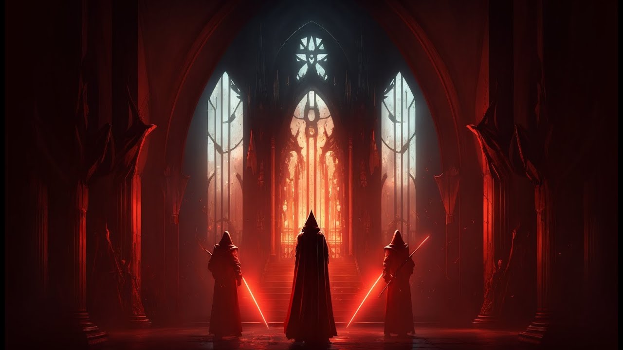 ⫷ 4K Sith Sanctum Ambience - A Journey to the Heart of the Dark Side ⛩ ...