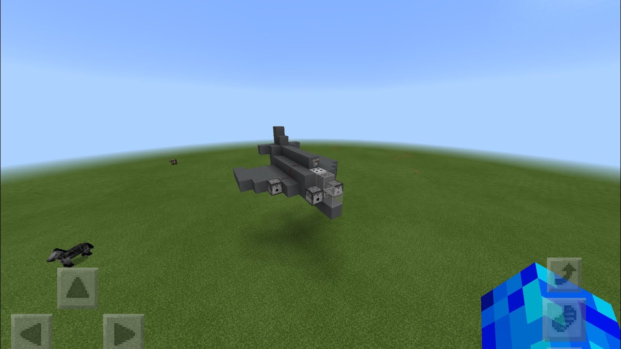 Minecraft tutorial : how to make a fighter jet - YouTube