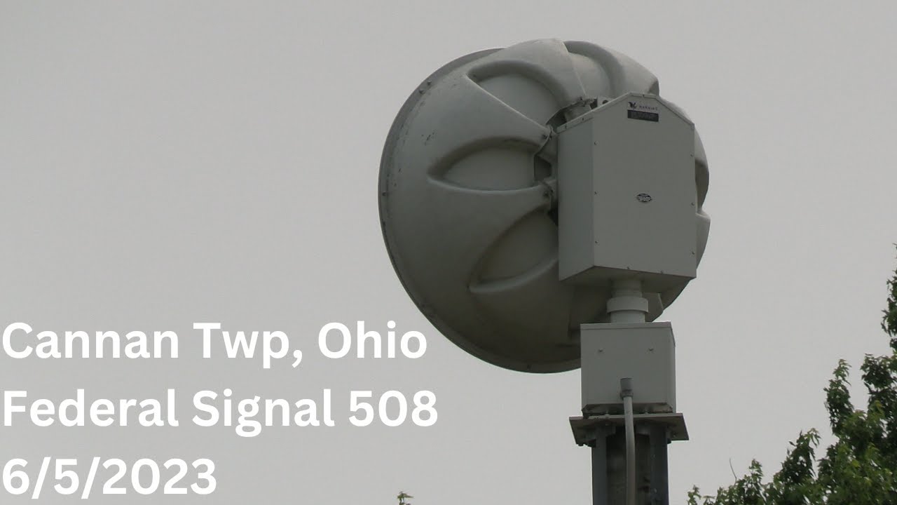 Cannan Twp, Ohio - Federal Signal 508 Siren Test - 1 Minute Alert - 6/5 ...