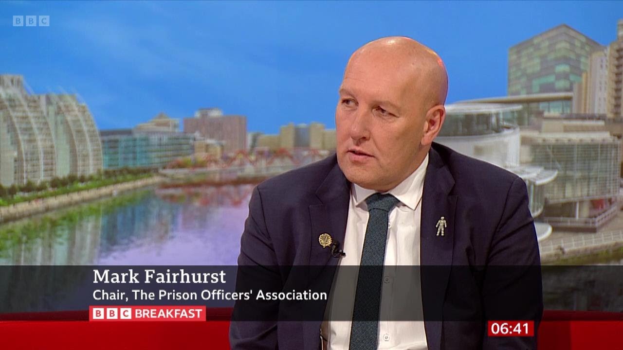 Mark Fairhurst (Prison Officers Association) On BBC Breakfast [12.07. ...