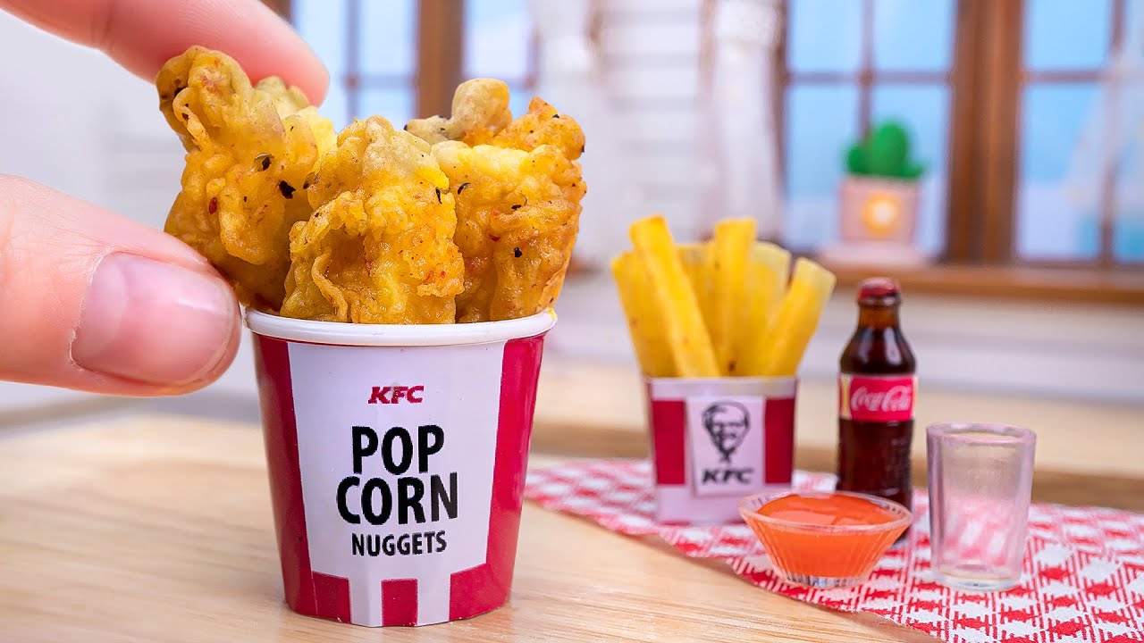 Homemade Real Miniature Fried Chicken Spicy Cooking by Mini Yummy ...