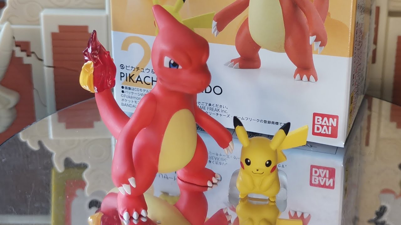 Pikachu and Charmeleon - Pokémon Scale World Figure 1/20 Unboxing and ...