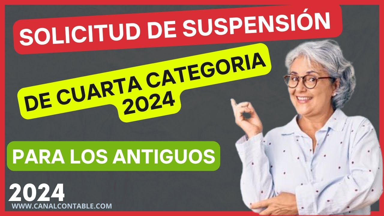 Actualizado 2025 | Solicitud de suspension de cuarta categoria SUNAT 2025 - YouTube