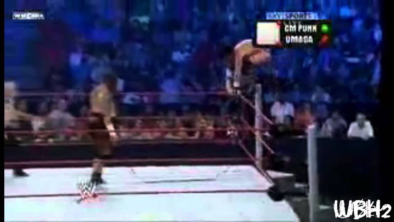 Extreme Rules 2009 Umaga vs CM Punk Samoan Strap Match Highlights HD ...