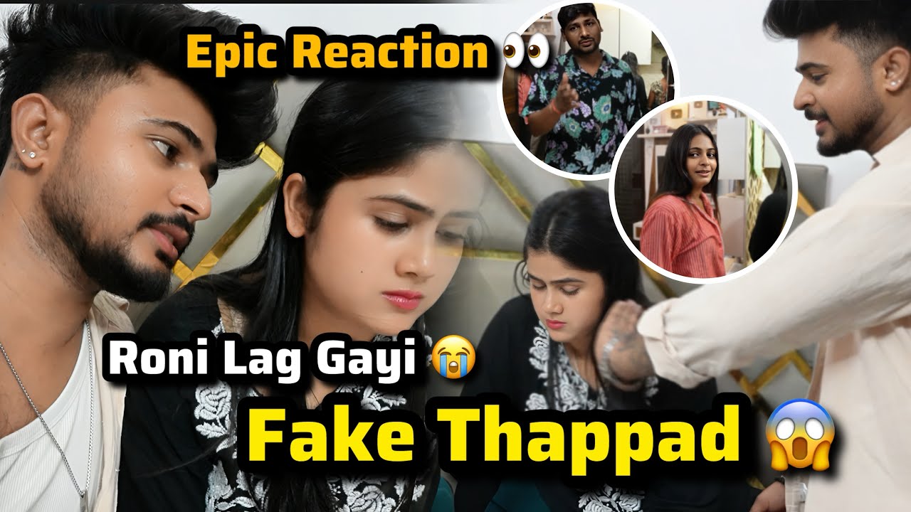 Fake Slap Prank on BestGirlfriend 😱 | Family Ne Dekh Liya | Epic ...