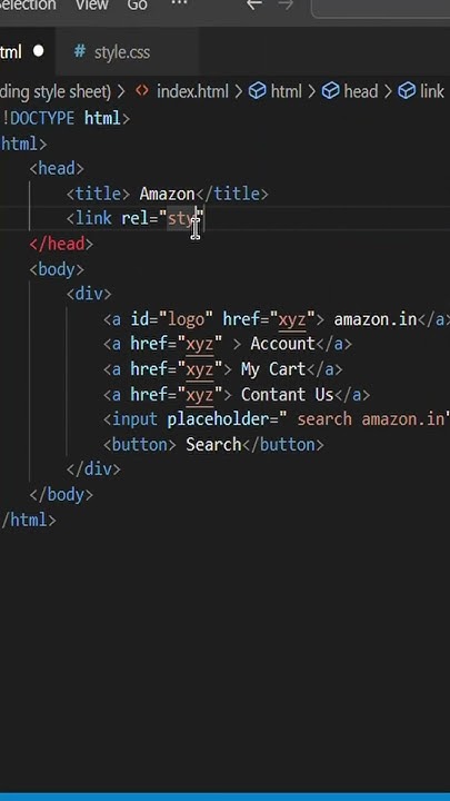 making Amazon navigation bar using HTML and CSS #htmltutorial #CSS #amazon #shotrs #codinglove ...