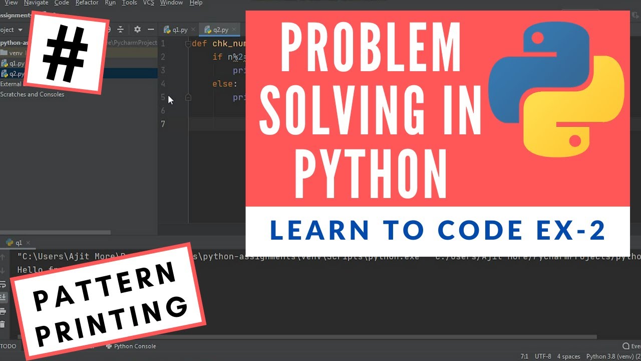 Problem Solving In Python Learn To Code Ex 2 Youtube